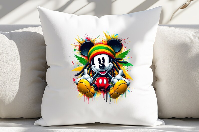 5 PNG Rastafari Mouse Splash Transparent PNG File for Sublimation ...