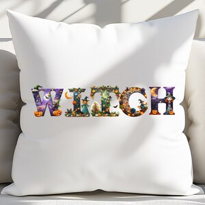 Halloween Witch Alphabet Font PNG Spooky Letters and Numbers for ...