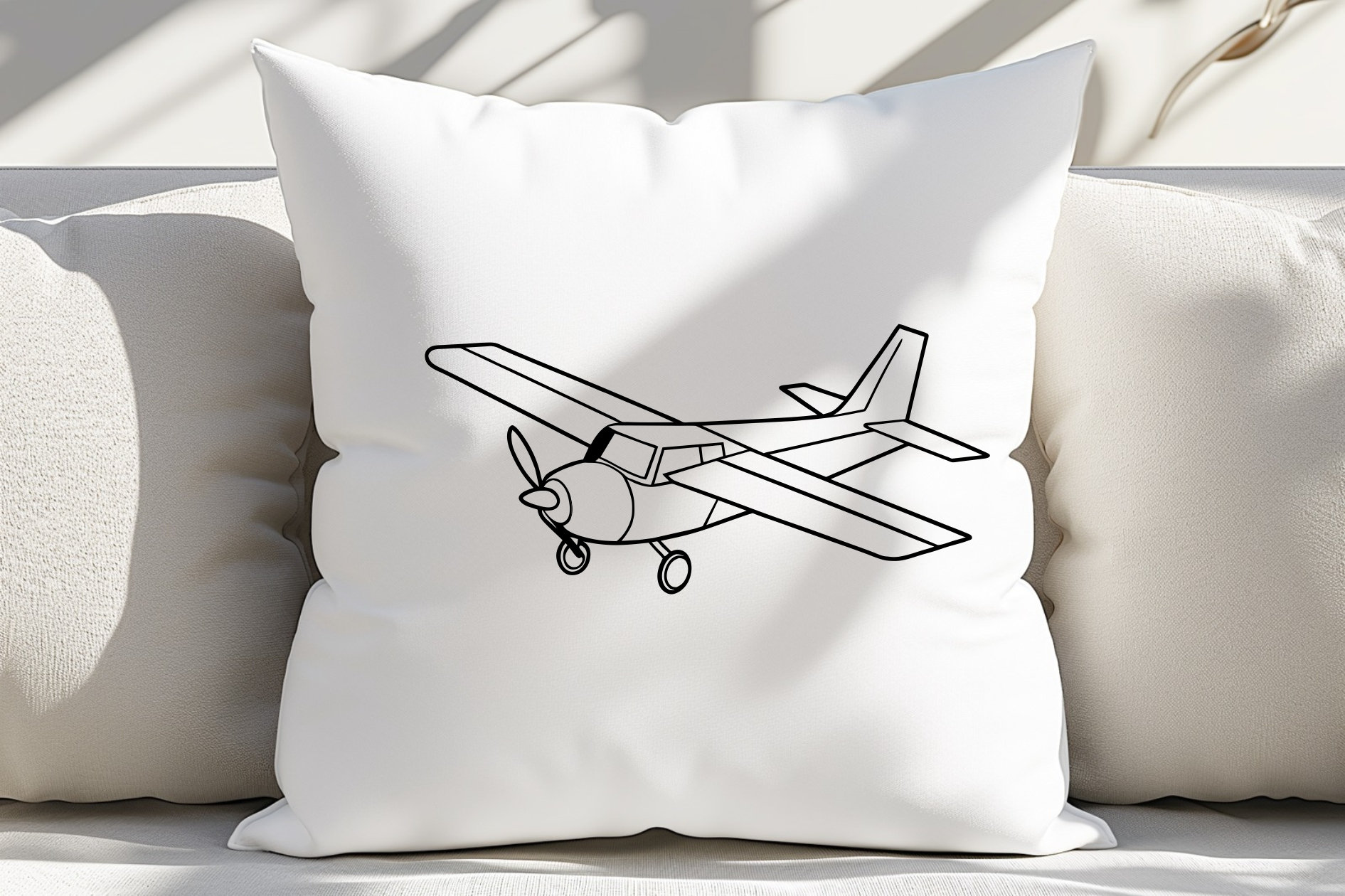 Airplane Cessna Line Art 5 PNG 5SVG Design Transparent PNG File for ...