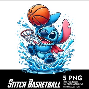 5 PNG Basketball Stitch Splash and Watercolor Transparent PNG File for ...