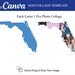 Canva Florida Photo Collage for Canva 1pcs and 10pcs Inside Collage for ...
