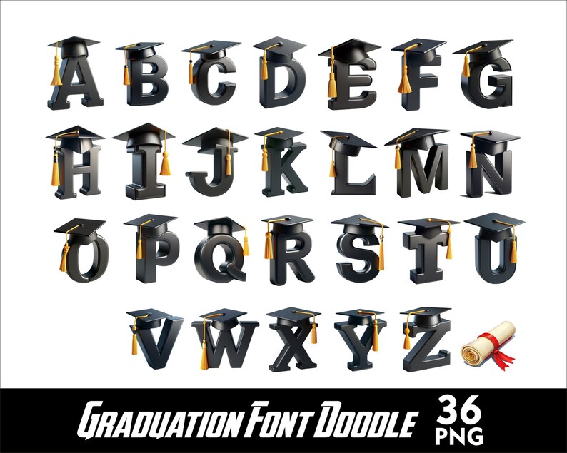 Graduation Letters for Banners Announcement Party Decor Graduate ...