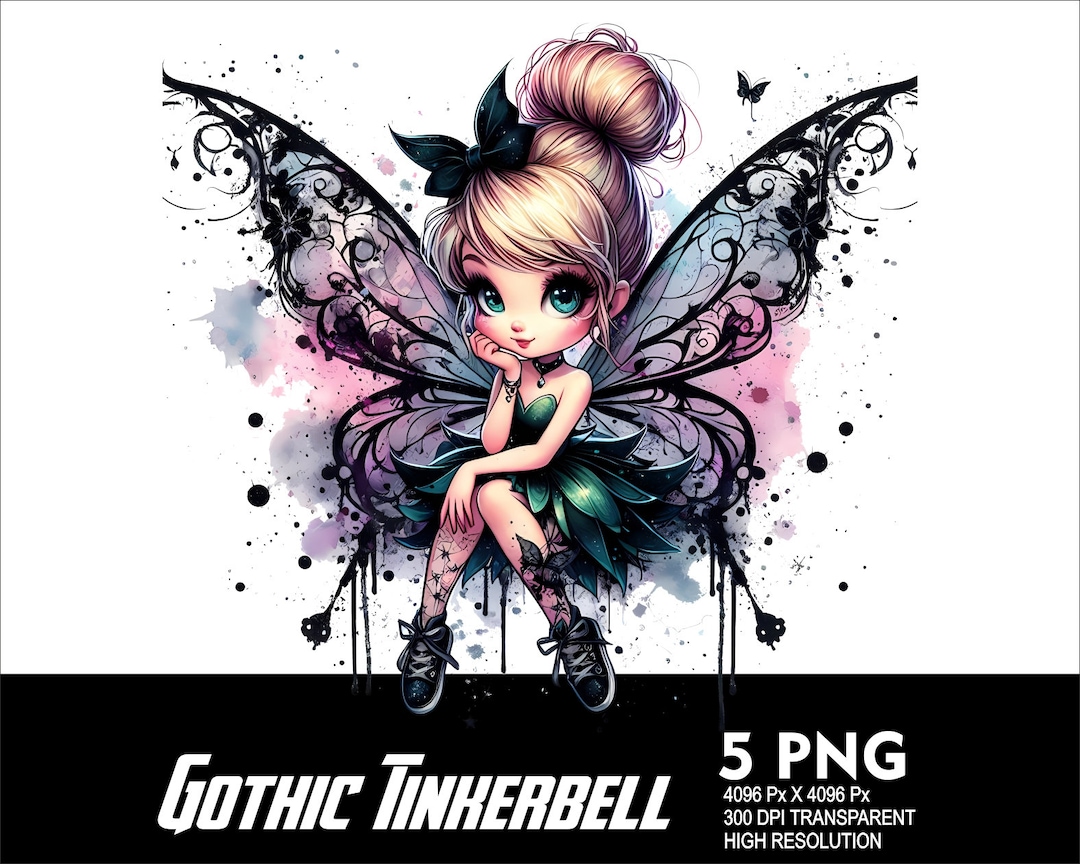 5 PNG Gothic Tinker Fairy PNG Cute Dark Princess Images Splash and ...