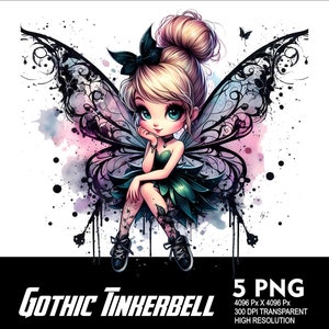 5 PNG Gothic Tinker Fairy PNG Cute Dark Princess Images Splash and ...