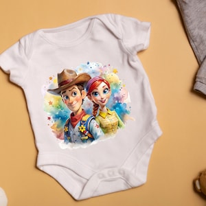 5 PNG Toy Story Cowgirl Jessie and Woody Splash and Watercolor ...