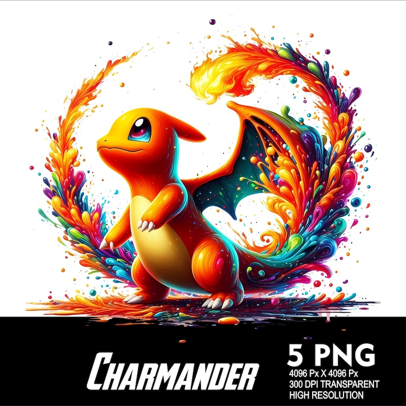 Charmander Svg - Etsy