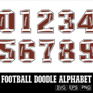 American Football Font PNG SVG Football Letters Alphabet PNG Realistic ...