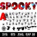 Halloween Alphabet 3D Layared Letters and Clipart Halloween Alphabet ...