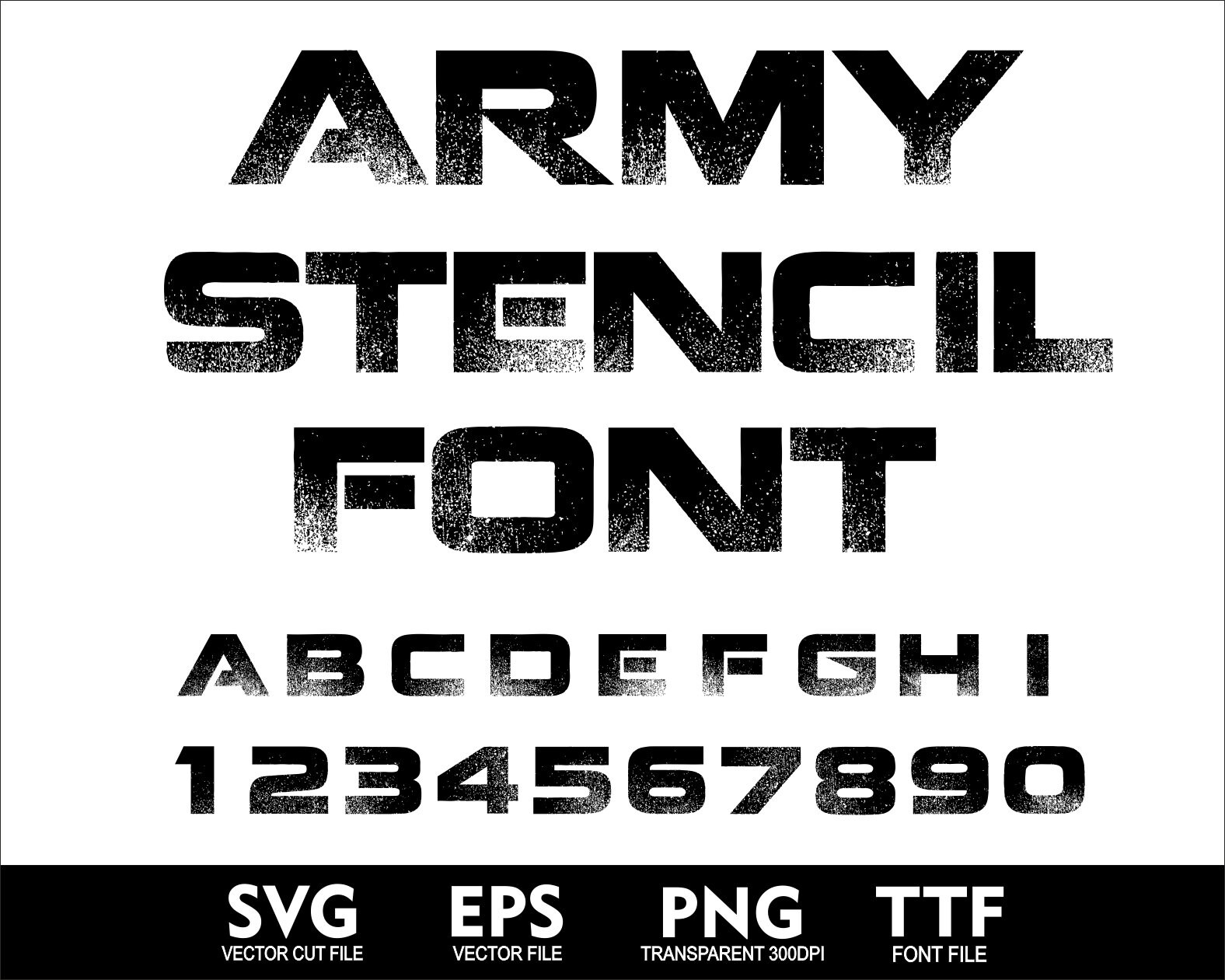 Army Stencil Font SVG Stencil Font SVG Coalition Navy Stencil Alphabet ...