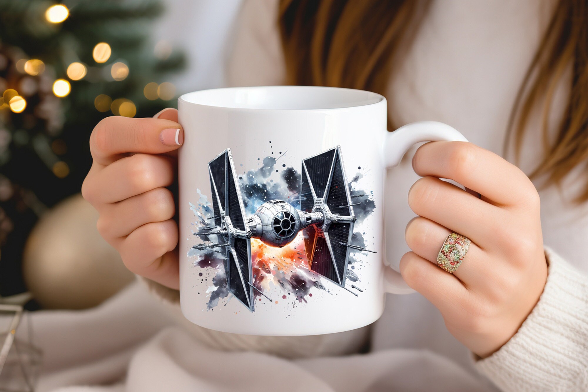 5 PNG Starwars Tie Fighter Splash and Watercolor Transparent Png File ...