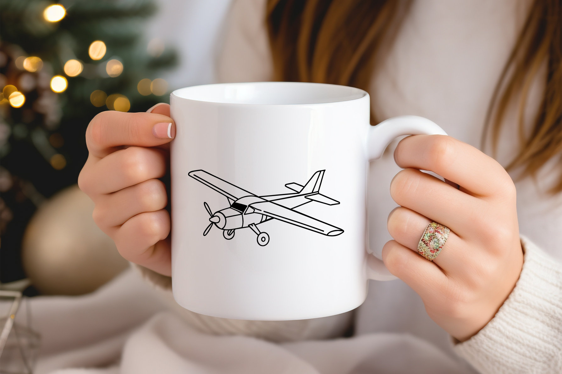 Airplane Cessna Line Art 5 PNG 5SVG Design Transparent PNG File for ...