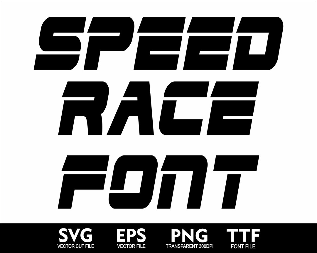 Race Speed Font Racing Alphabet SVG Sport Race Alphabet Race Font for ...