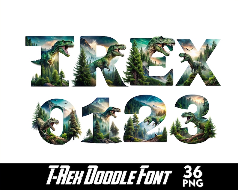 Trex Alphabet Dinosaur Letters Alphabet Png Dino Font Letters Trex ...
