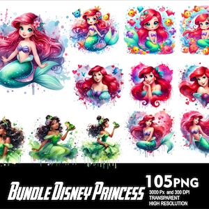 BUNDLE 105 Princess Character in Movies and Superhero PNG Splash ...