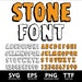 Cartoon Stone Font SVG Flint Svg Cartoon Flint-stone Font Stones ...