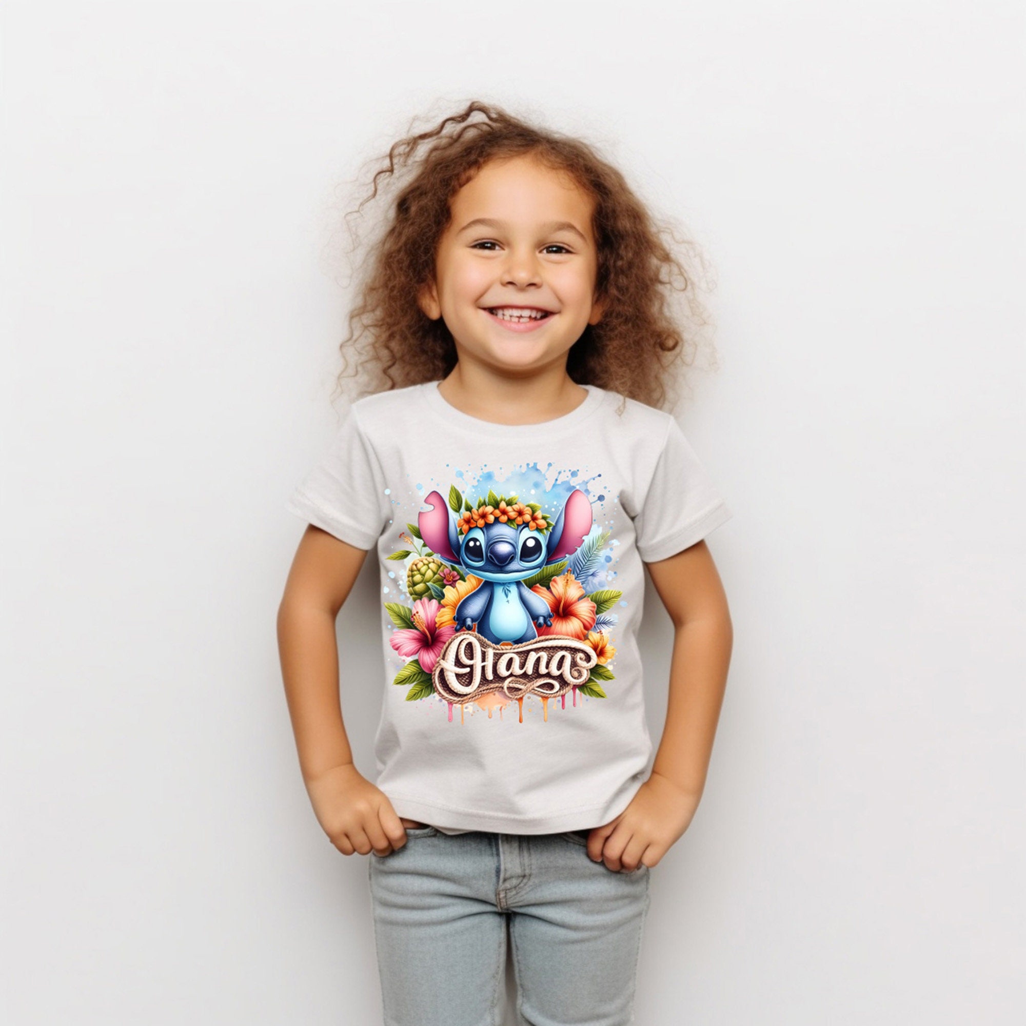 5 PNG Ohana Stitch Splash and Watercolor Transparent PNG File for ...