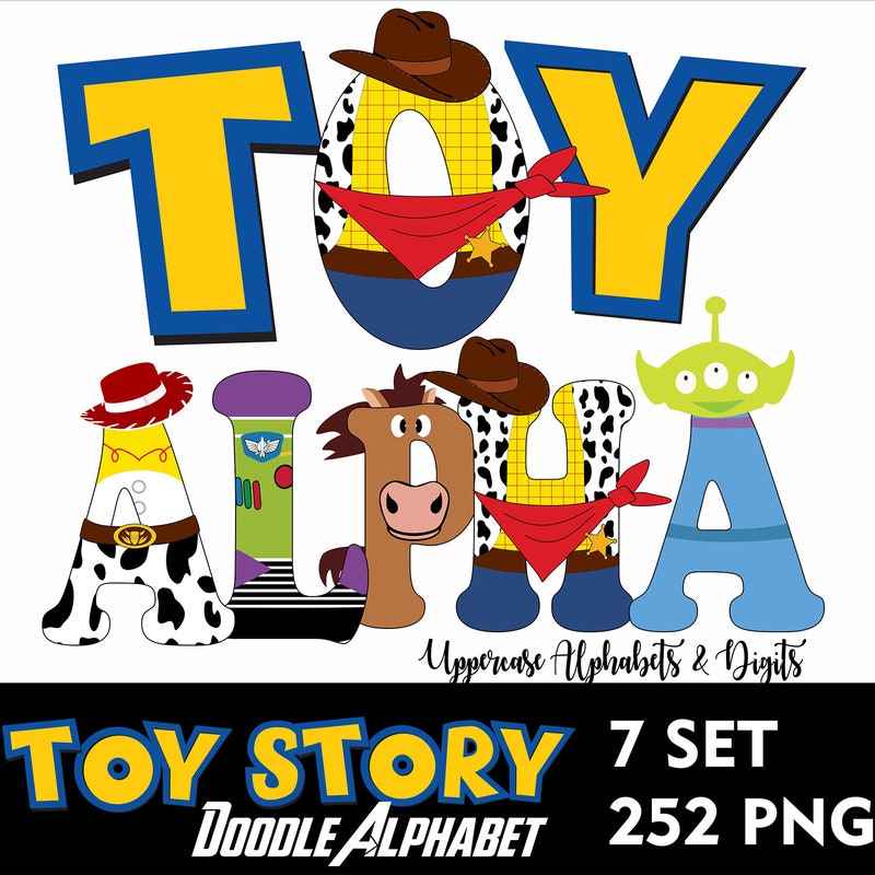 Toy Story Block Letters - Etsy