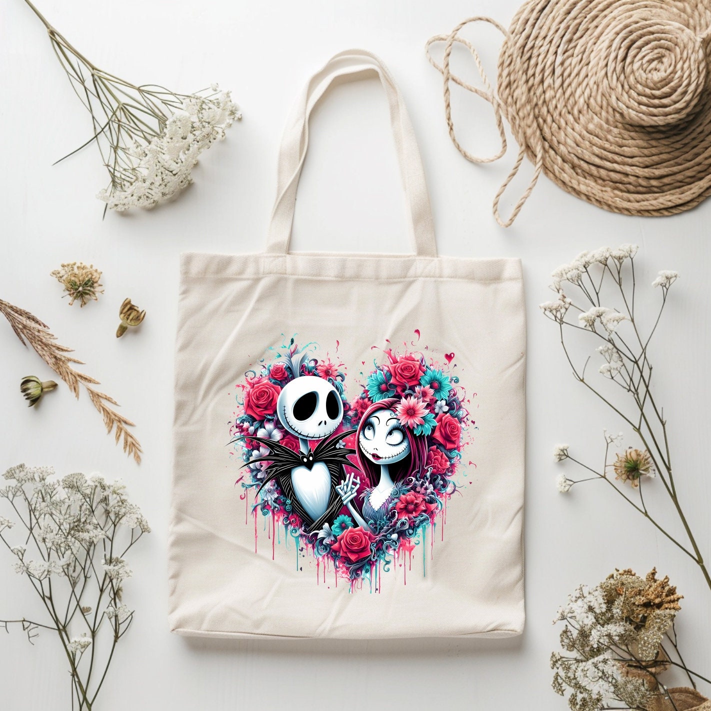5 PNG Jack and Sally Heart Splash Transparent PNG File for Sublimation ...