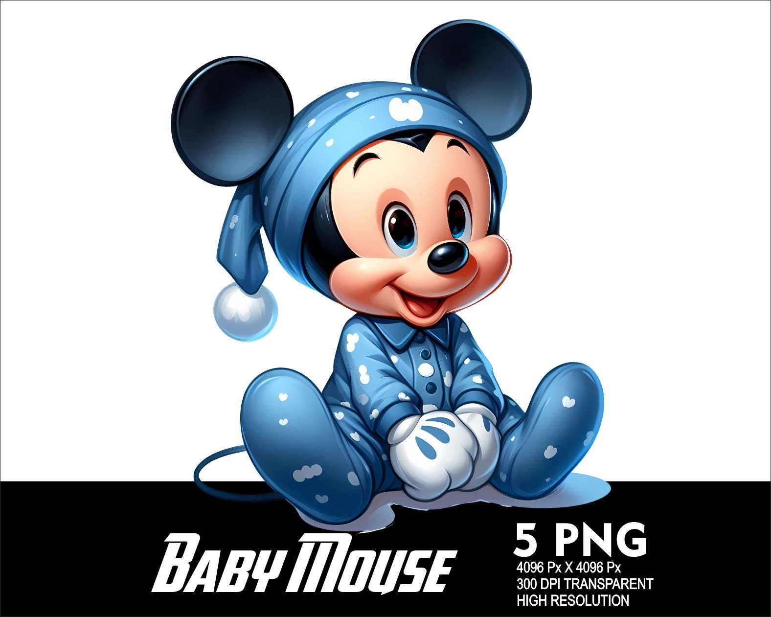 5 PNG Mickey Baby Mouse Clipart Png Transparent PNG File for ...