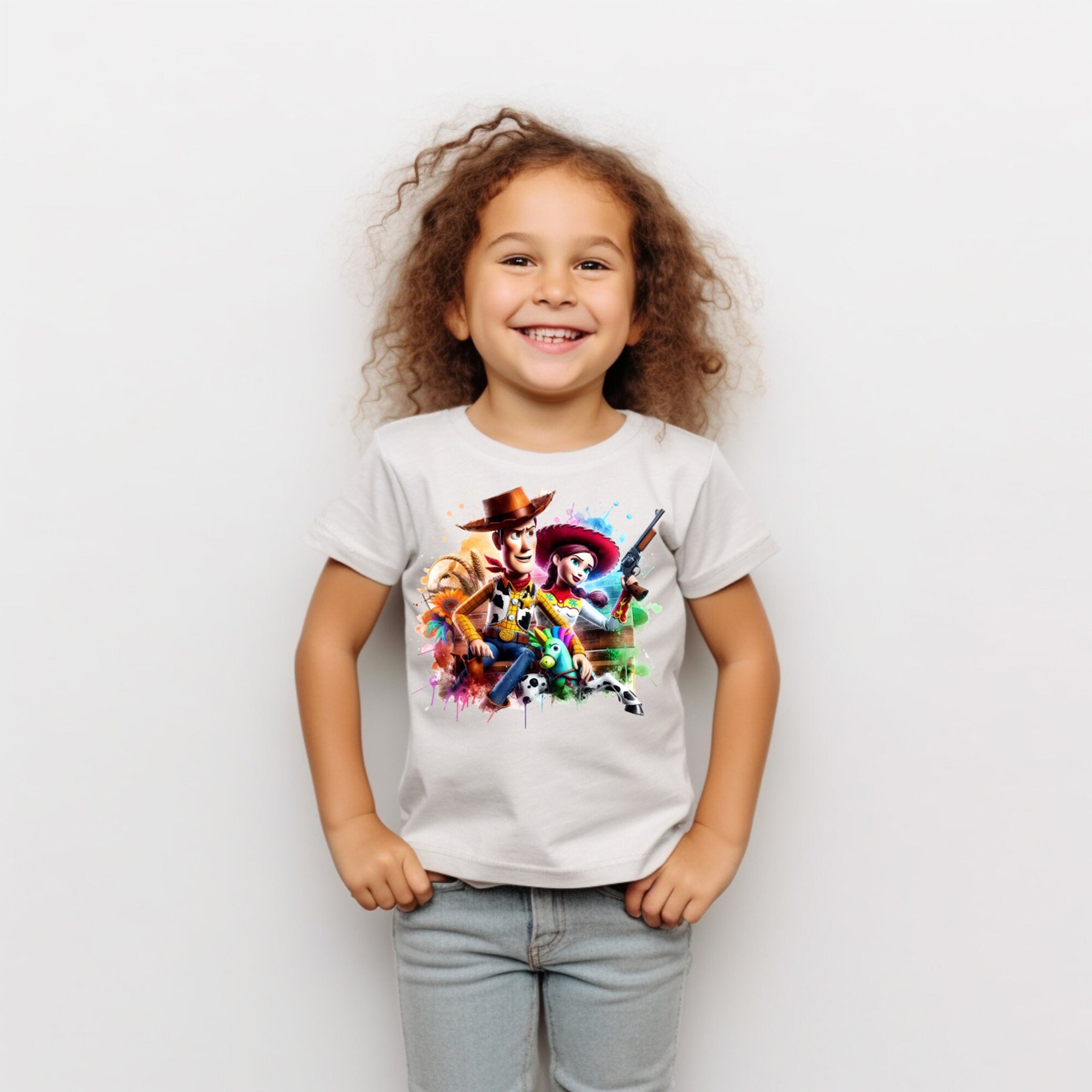5 PNG Toy Story Woody Cowgirl Jessie Splash and Watercolor Transparent ...