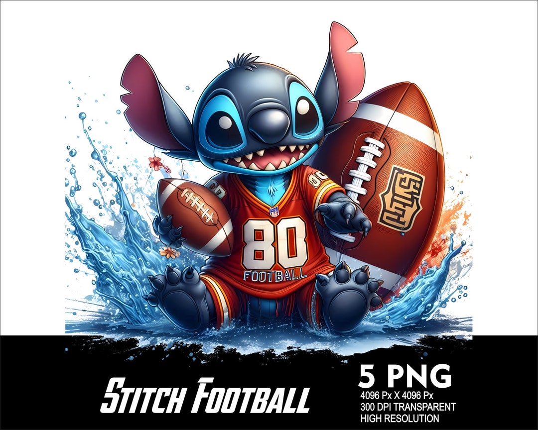 5 PNG Gameday Stitch Football Splash Transparent PNG File for ...