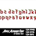 Apple Doodle Alphabet Red Apple Font SVG Green Apple Alphabet Apple ...