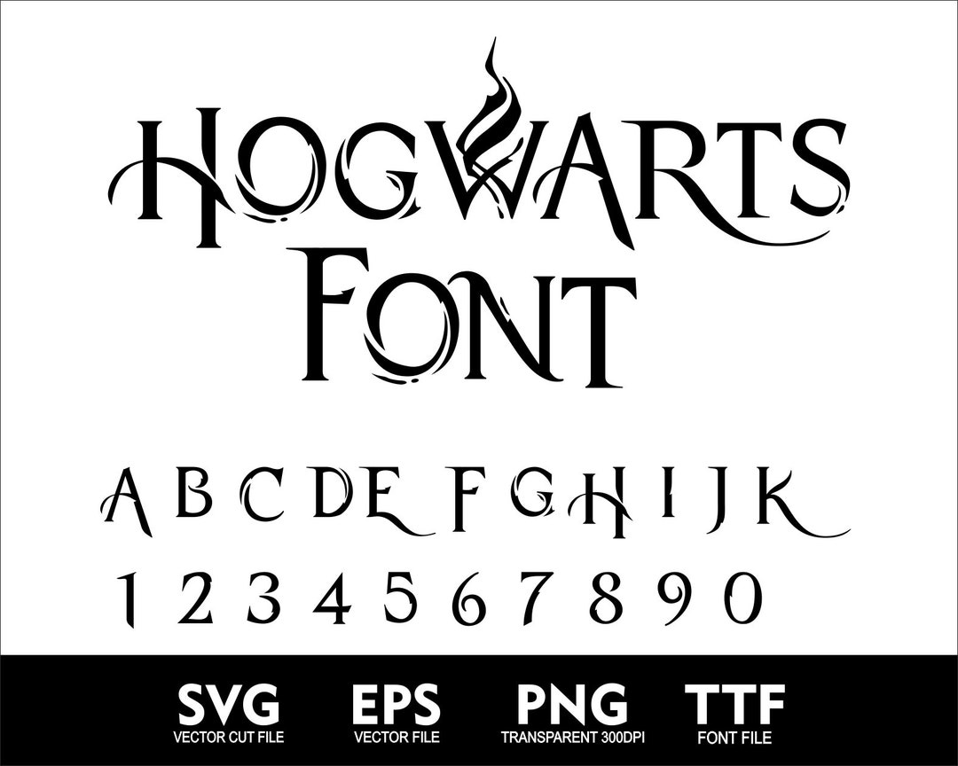 Witch Hogwarts Font Hogwart Alphabet SVG for Cricut Font Wizards Font ...