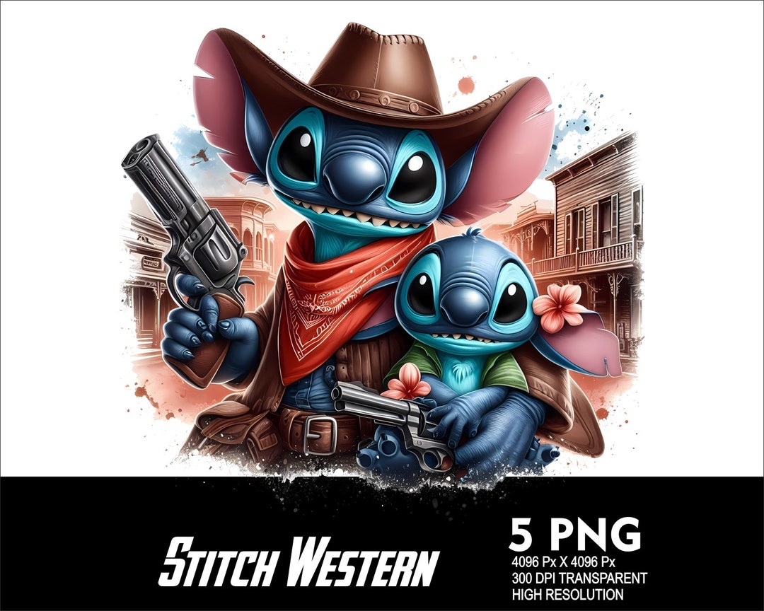 5 PNG Cowboy Stitch Western Splash Transparent PNG File for Sublimation ...