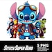 10 PNG Super Hero Bundle Stitch Splash and Watercolor Transparent PNG ...