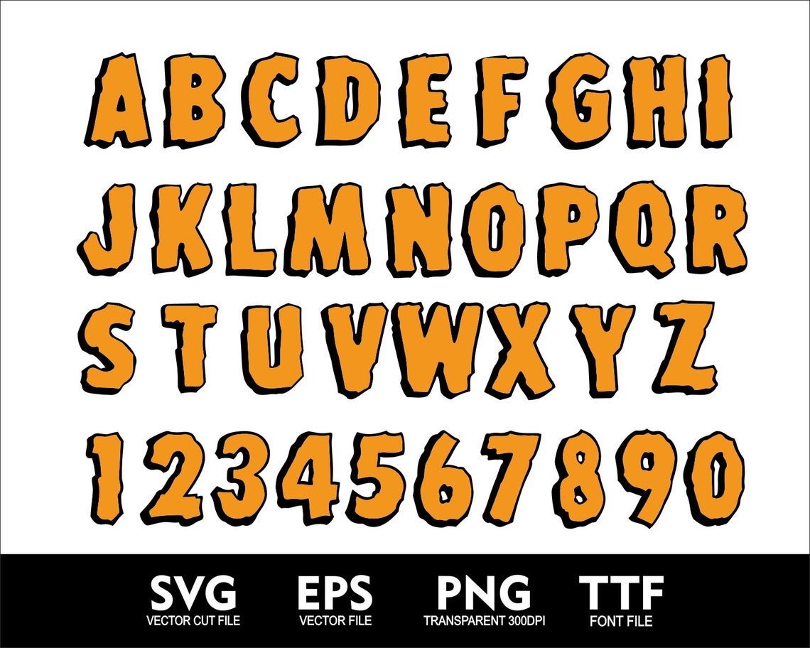 Cartoon Stone Font SVG Flint Svg Cartoon Flint-stone Font Stones ...