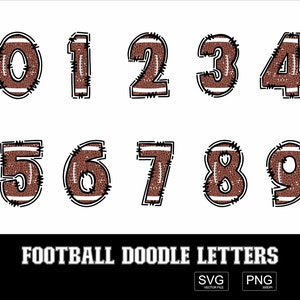 American Football Font PNG SVG Football Letters Alphabet PNG Realistic ...