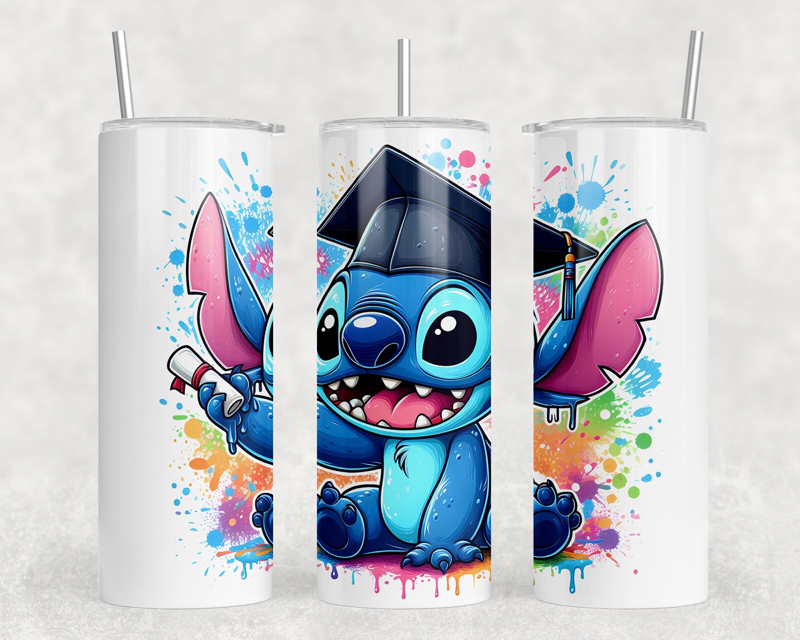 5 PNG Stitch Graduation Splash and Watercolor Transparent PNG File for ...