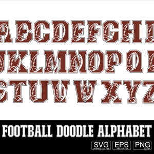 American Football Font PNG SVG Football Letters Alphabet PNG College ...