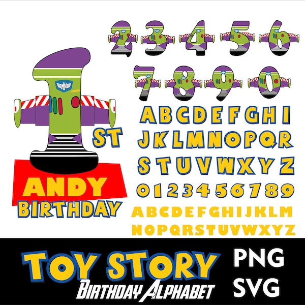 Buzz Lightyear Font - Etsy