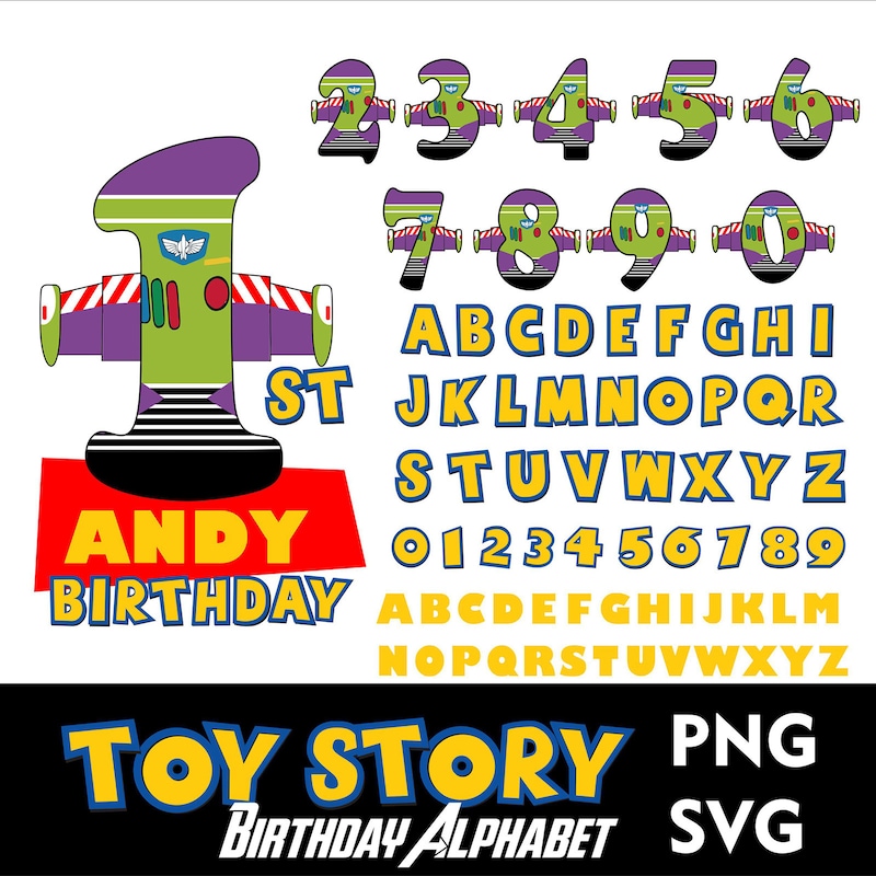 Buzz Lightyear Font - Etsy