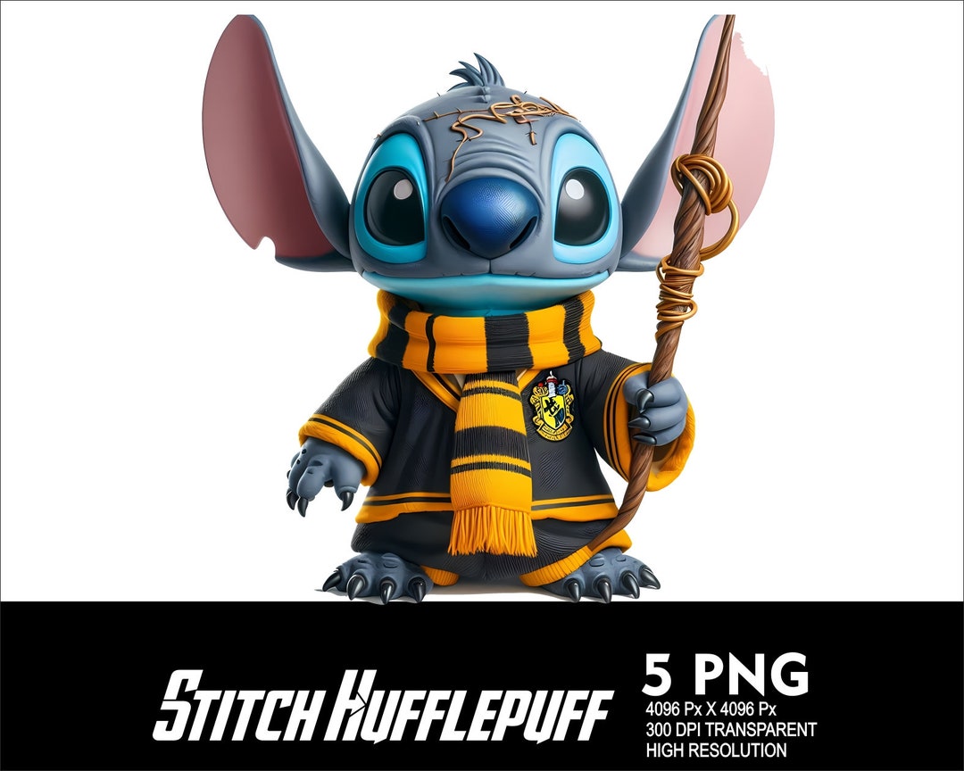 5 PNG Potter Stitch Hufflepuff Splash Transparent PNG File Sublimation ...