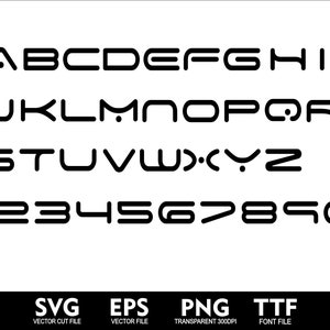 Space Font Deep Space Alphabet SVG Spaceship Letters Astronaut Solar ...