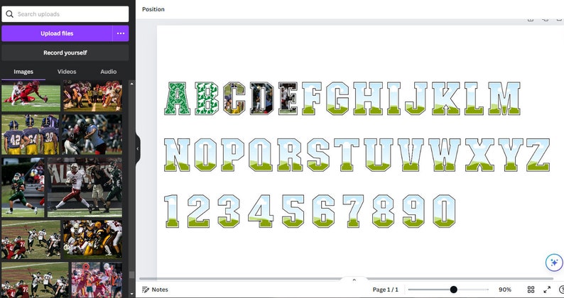 Canva Alphabets Template Canva Alphabet Doodle Font Canva Frame ...