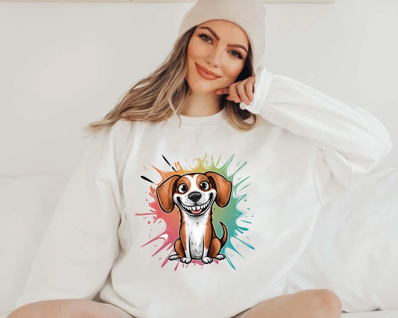 5 PNG Happy Face Dog Splash Transparent PNG File for Sublimation 300dpi ...