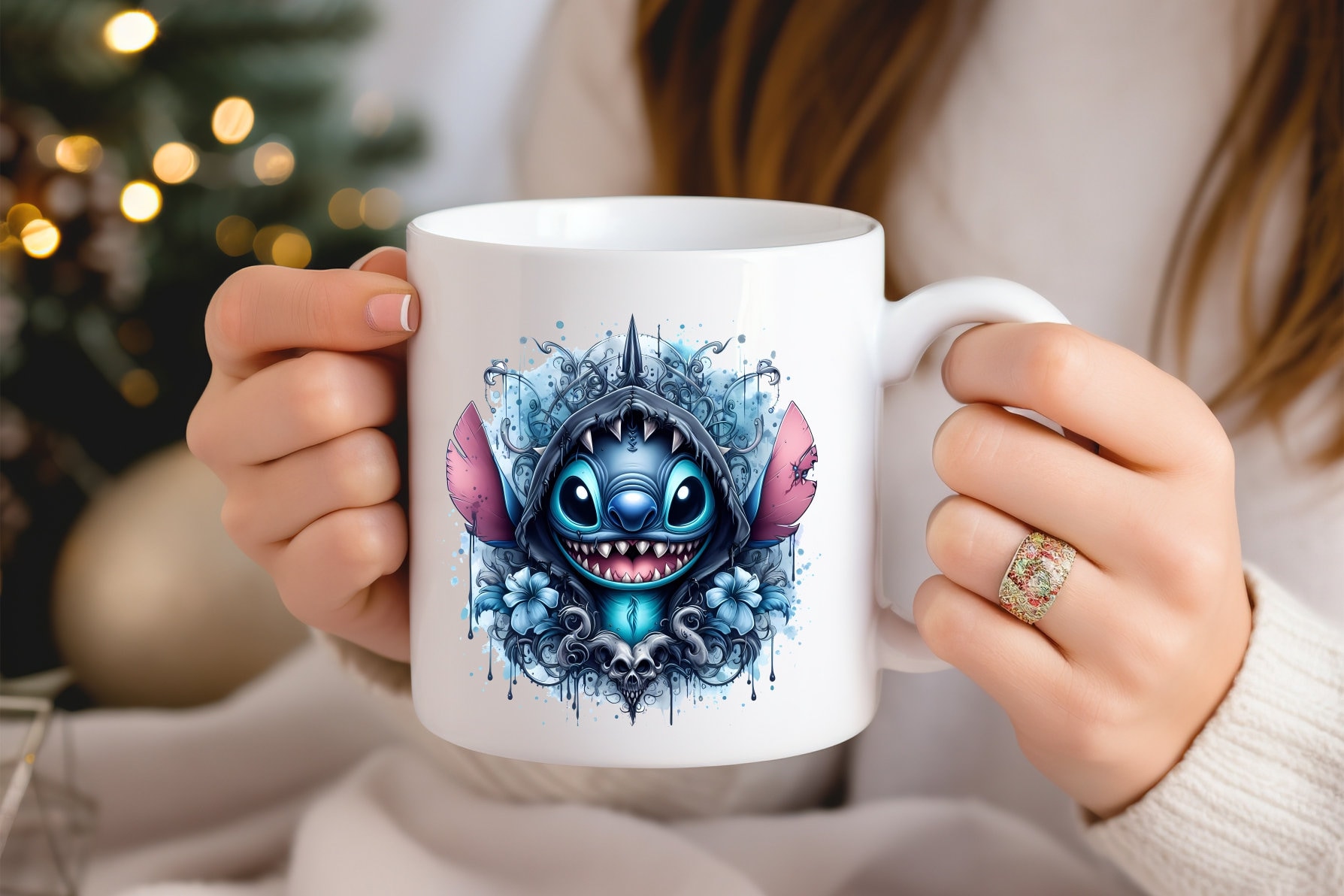 5 PNG Gothic Stitch PNG Dark Stitch Design Splash and Watercolor ...