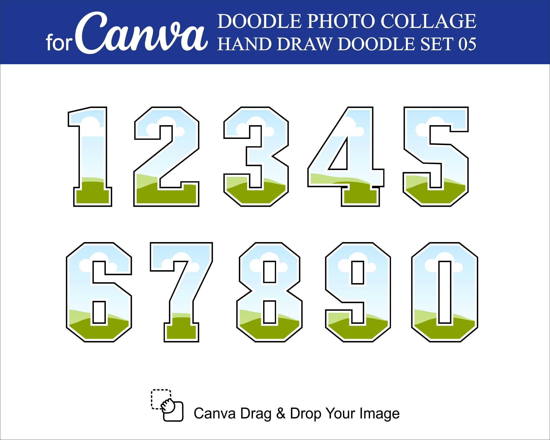 Canva Alphabets Template Canva Alphabet Doodle Font Canva Frame ...
