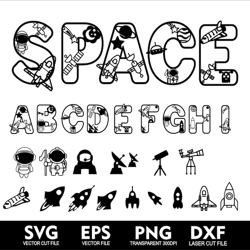 Space Clip Art - Etsy