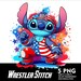 5 PNG Wrestler Stitch Splash and Watercolor Transparent PNG File for ...