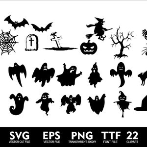 Halloween Ghost Font and 22 Clipart Halloween Font Halloween Font ...