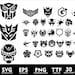 Robot Font Transformer Alphabet SVG Robot Head Skine Robot Logo Font Transformer Faces Svg ...