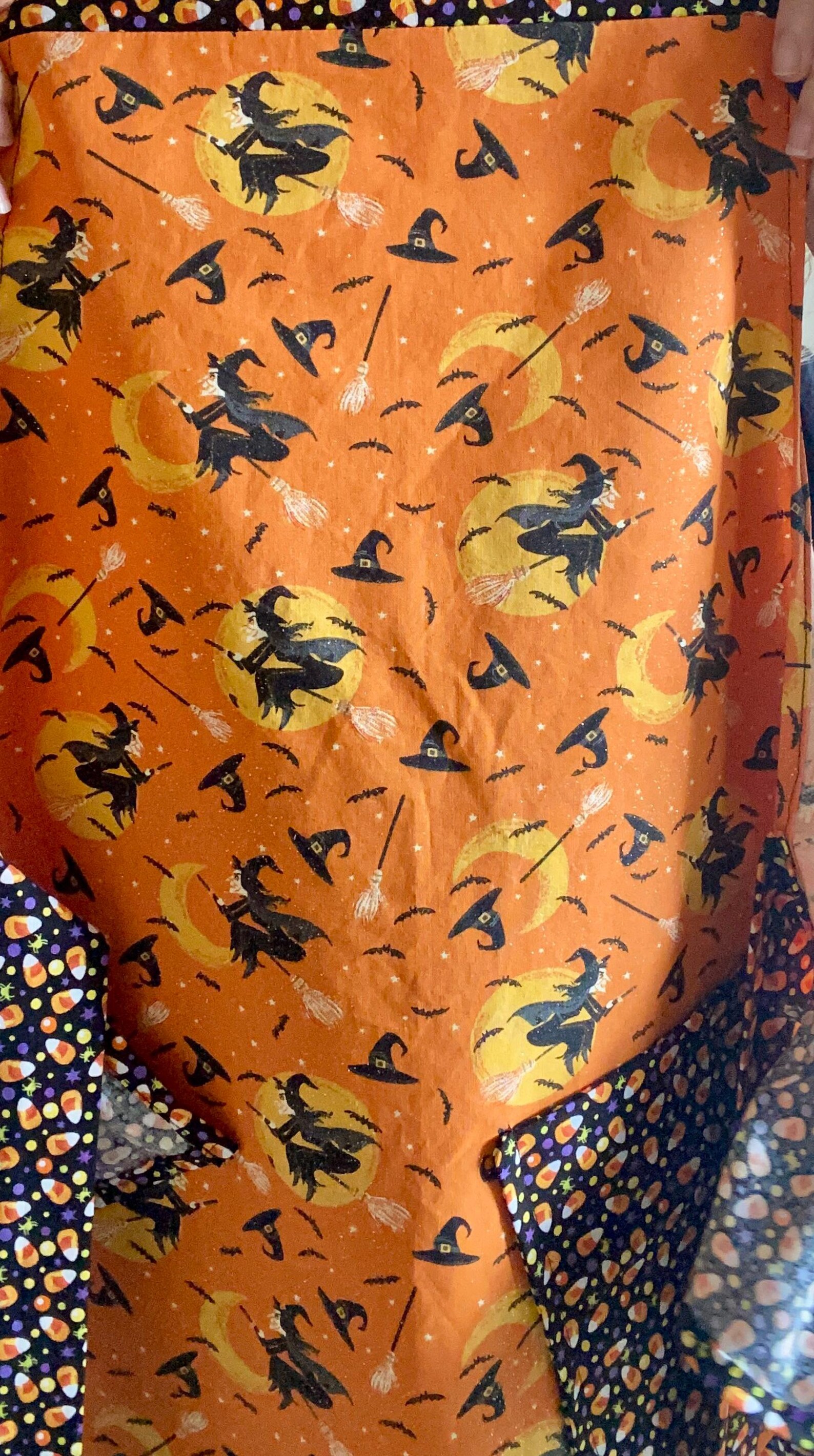 Flying Witches Halloween Full Apron for Women, Girls or Teens, Candy ...