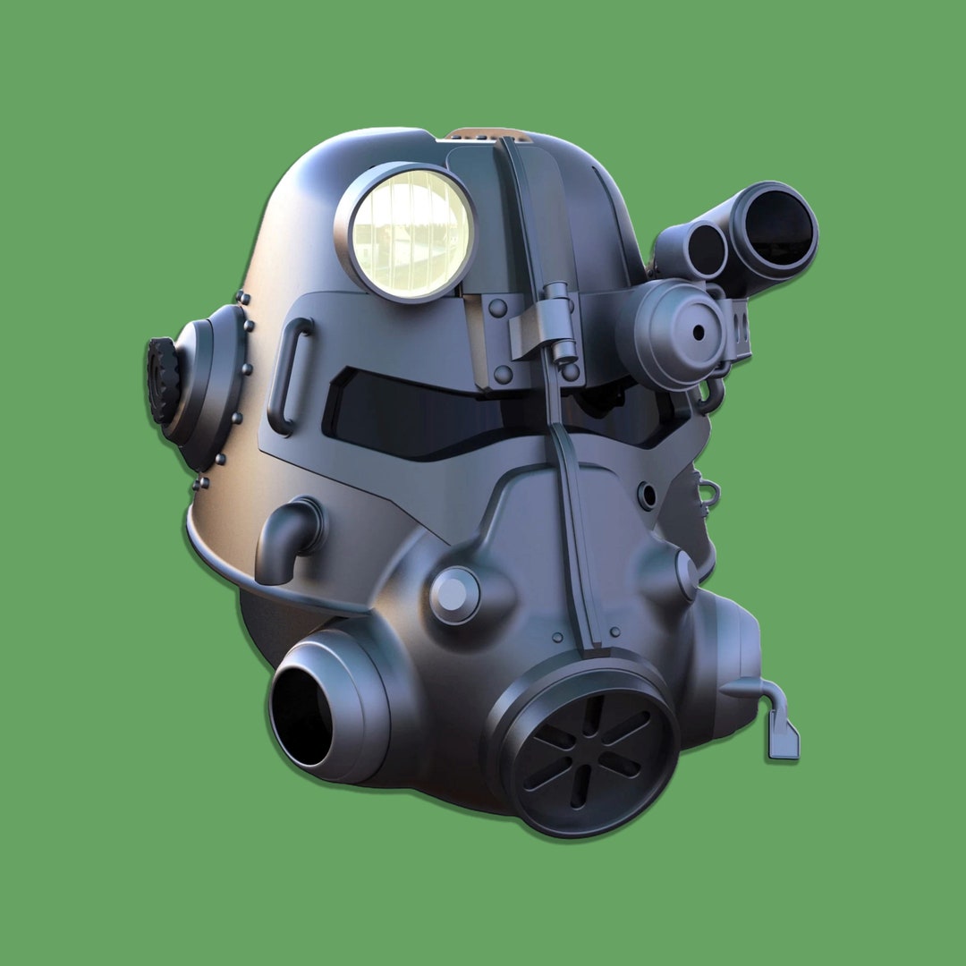 Fallout 3 Inspired T45-d Power Armor Helmet Model for 3D Printing ...