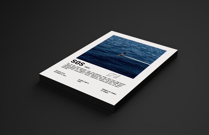 SZA SOS Album Cover Inspired Poster Printable Album Printables Music ...