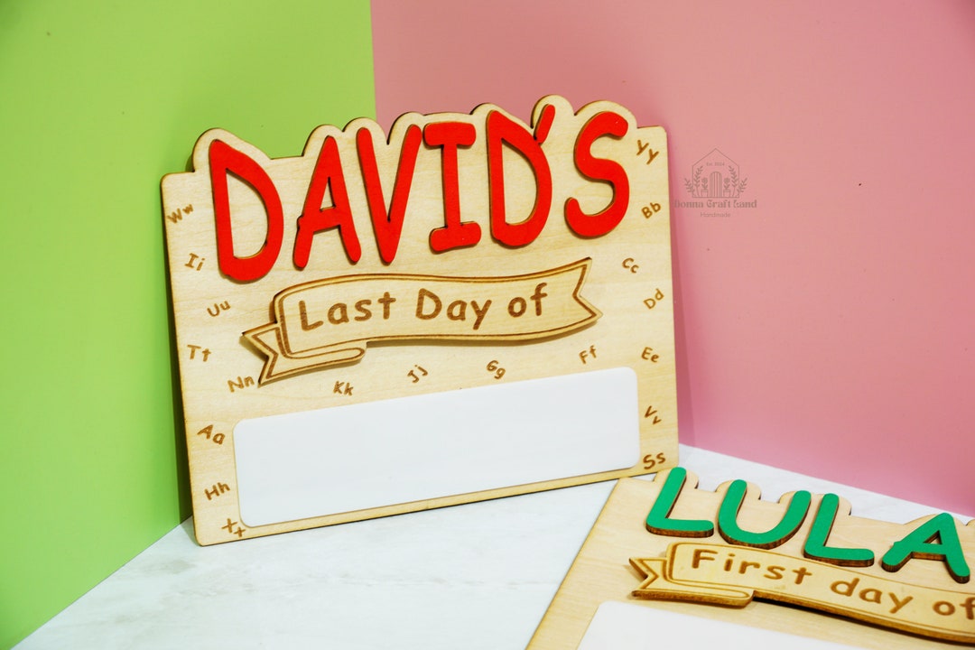 Personalized Back to School Sign, First Day of School Sign ...