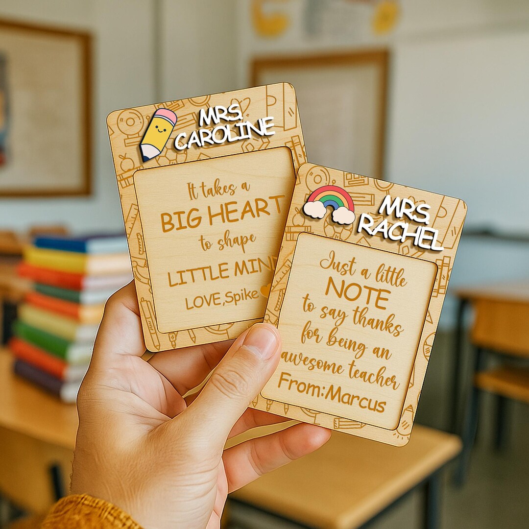 Sticky Note Holder, Teacher Gift, Teacher Appreciation Gift ...